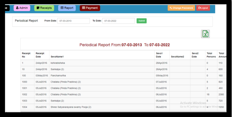 Temple Management System