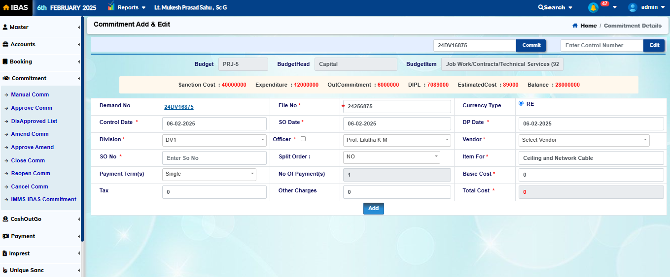 Integrated Budget And Accounting System